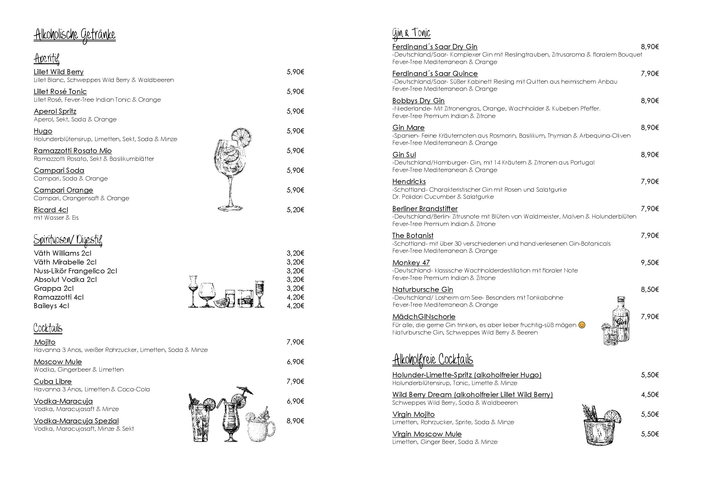 Flauers Bistro & Manufaktur - Getränke & Speisen